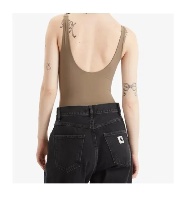 SKIMS Fits Everybody Square Neck Bodysuit Truffle
