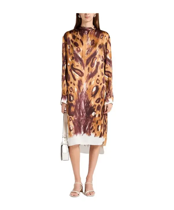 Marni Colorful Satin Dress