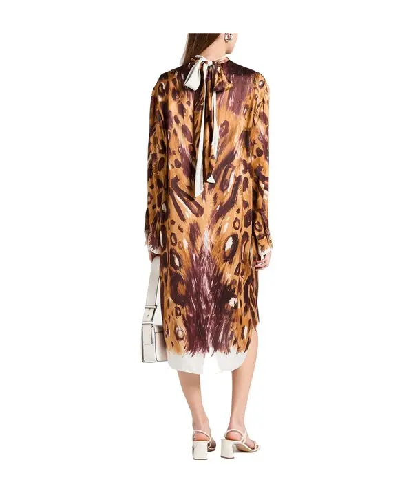 Marni Colorful Satin Dress