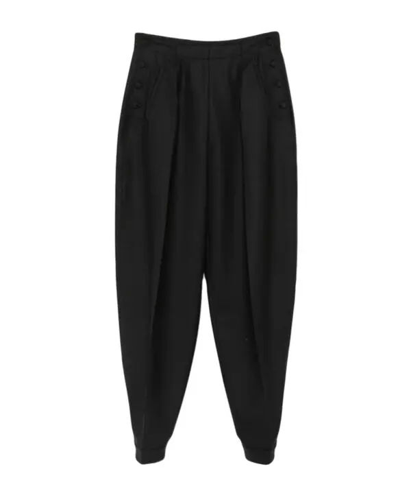 DARKPARK Taylor Wool Sailor Trousers - Black