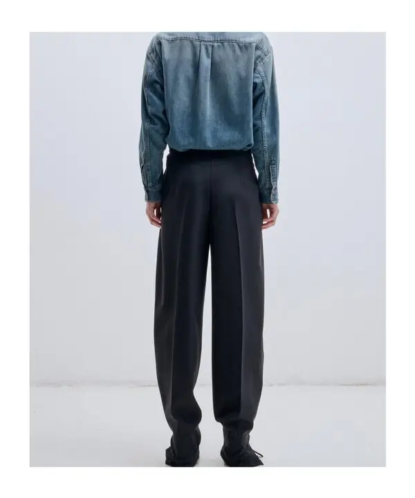 DARKPARK Taylor Wool Sailor Trousers - Black