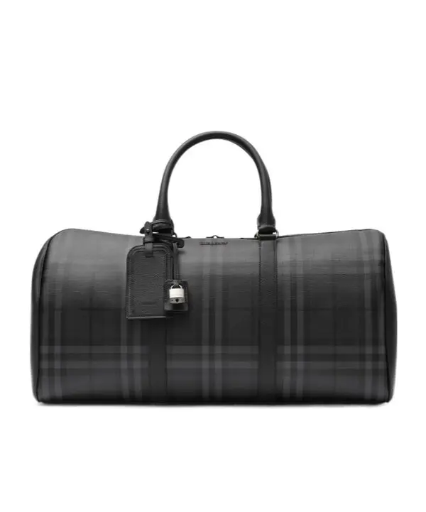 Burberry City Check Holdall - Iron-gray