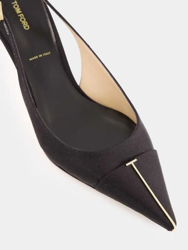 TOM FORD Crystal-embellished Slingback Pumps