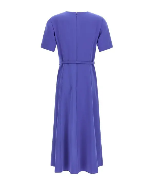 Carolina Herrera Draped Belted Midi Dress