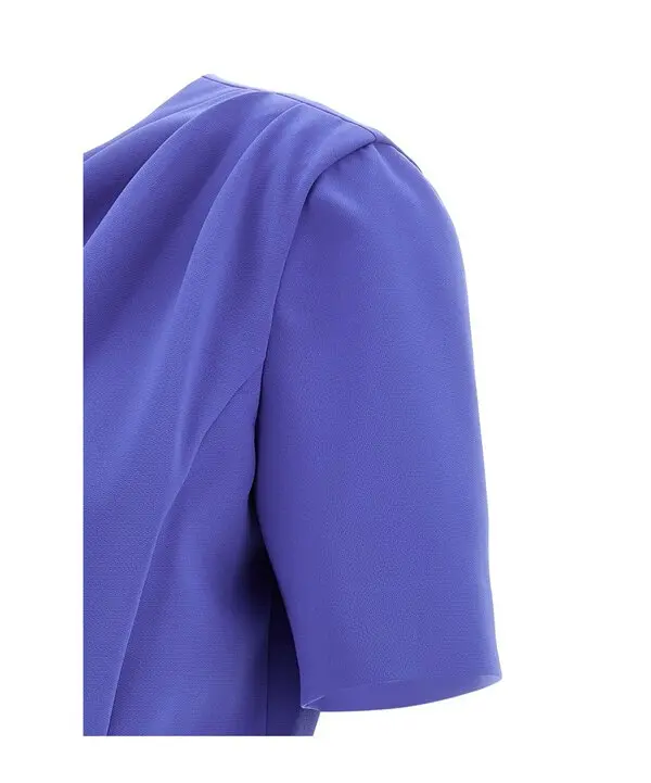 Carolina Herrera Draped Belted Midi Dress