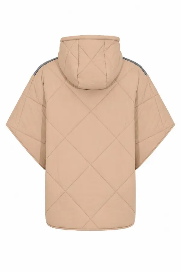 TWINSET Hooded Quilted Cape