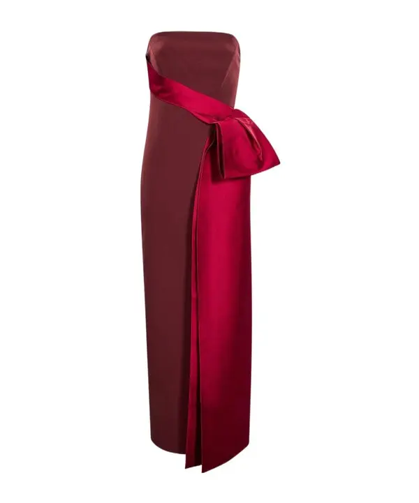 Roland Mouret Contrast Drape Strapless Gown - No