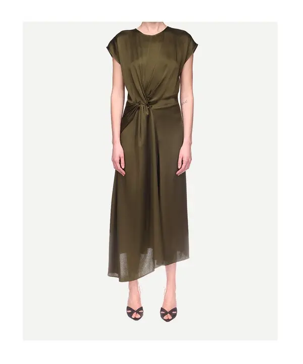 Victoria Beckham Aria Draped Midi Dress