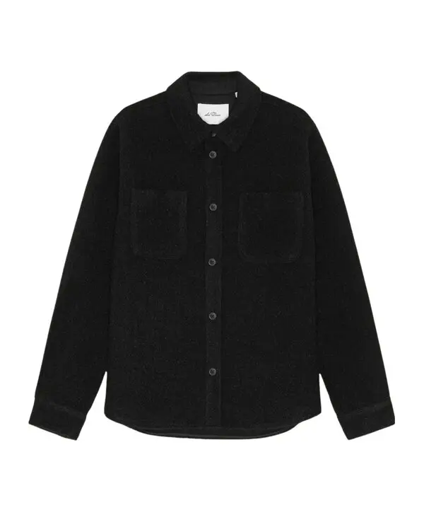 LES DEUX Bouclé Patch-pocket Shirt Jacket