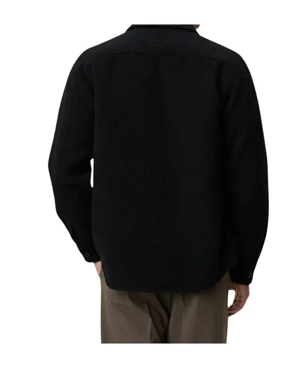 LES DEUX Bouclé Patch-pocket Shirt Jacket