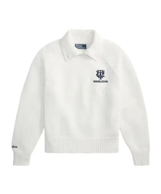 Polo Ralph Lauren Embroidered Polo-collar Knit Top