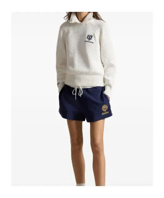 Polo Ralph Lauren Embroidered Polo-collar Knit Top