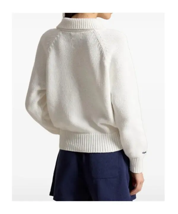 Polo Ralph Lauren Embroidered Polo-collar Knit Top