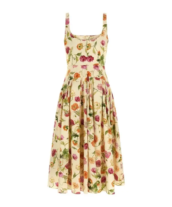Carolina Herrera Wells Floral Midi Dress