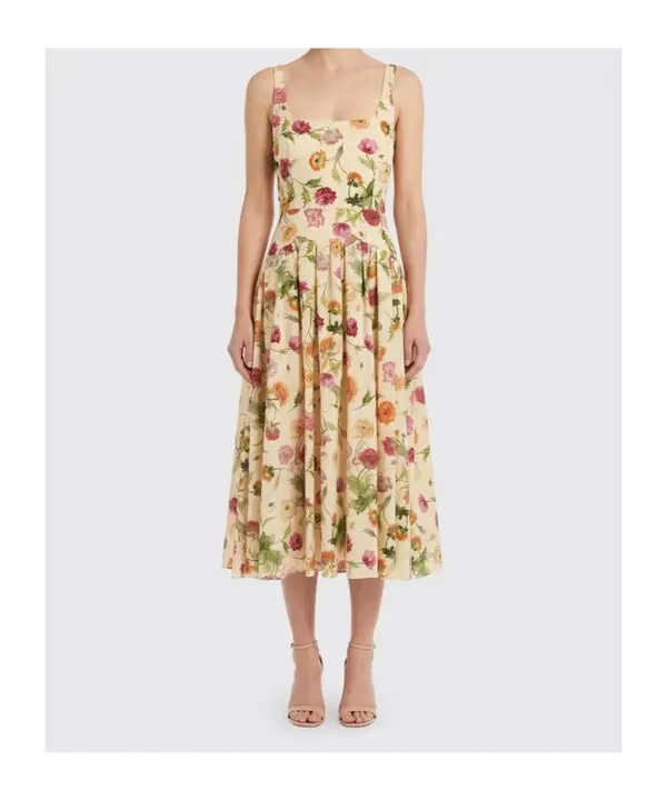 Carolina Herrera Wells Floral Midi Dress