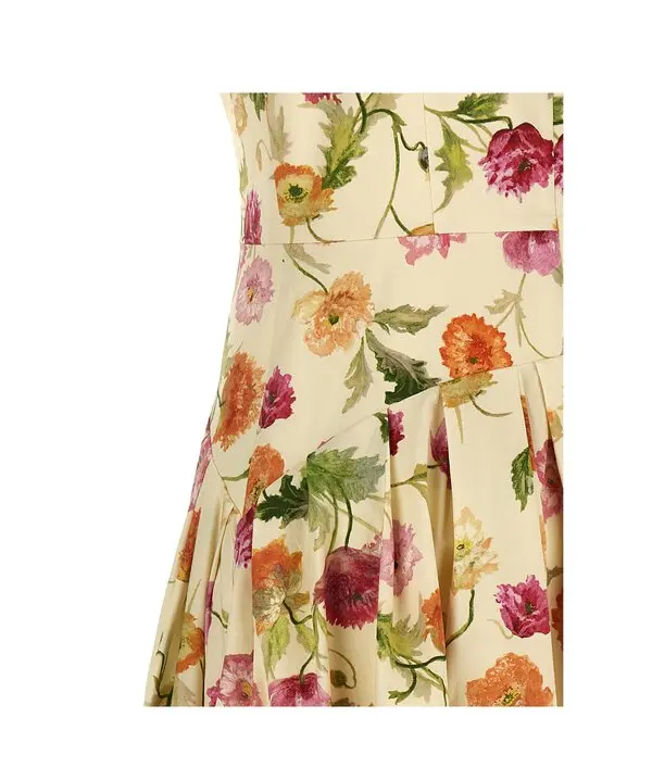 Carolina Herrera Wells Floral Midi Dress