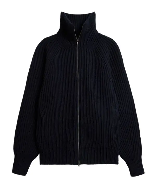 Soeur Zip-up Turtleneck Knit Cardigan
