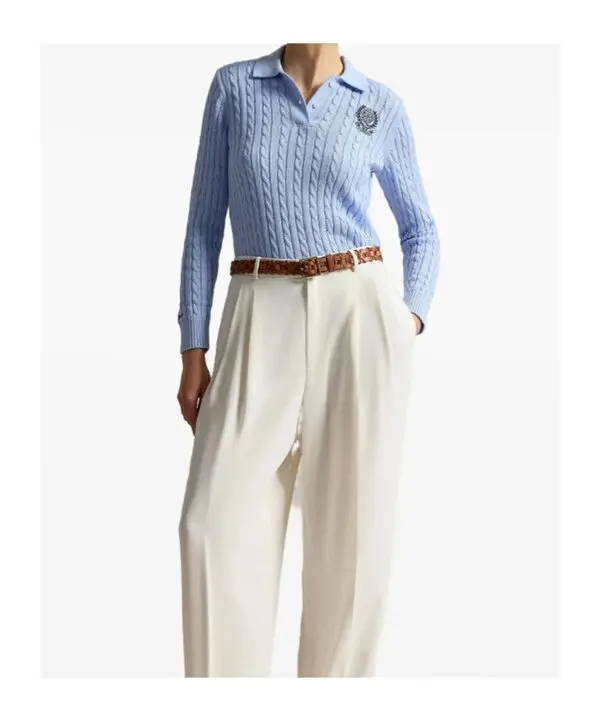Polo Ralph Lauren Chunky Cable-knit Polo Shirt