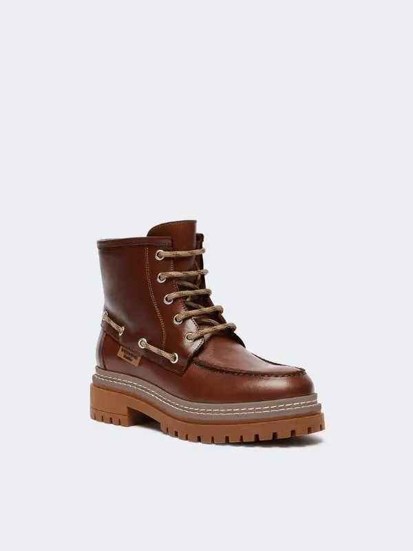 Max Mara Wkapantone Lace-up Ankle Boots