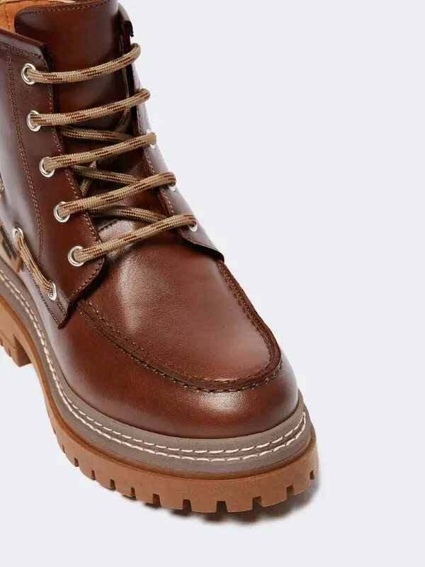 Max Mara Wkapantone Lace-up Ankle Boots