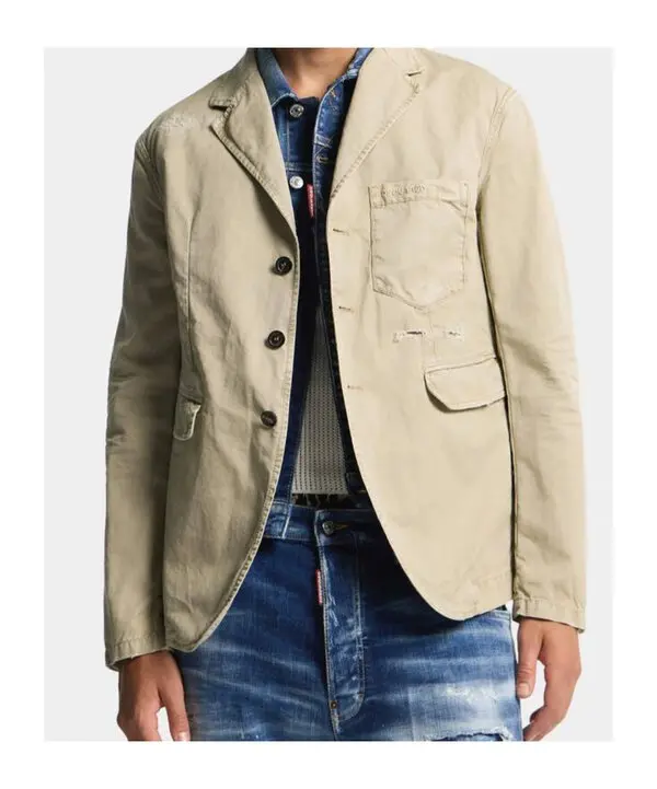 Dsquared2 Garment Dyed Osaka Button Fastening Blazer