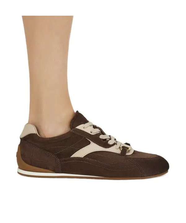 FERRAGAMO Gancini Ornament Sneaker - Ebony