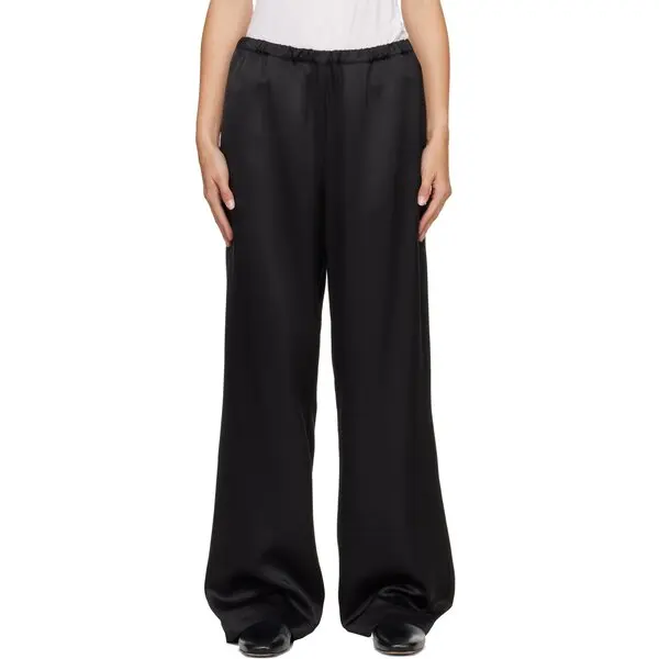 RÓHE Elastic-waist Casual Trousers - Black