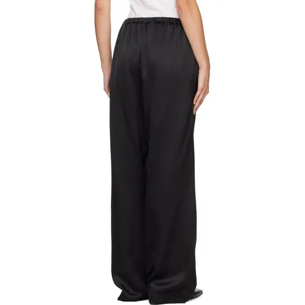 RÓHE Elastic-waist Casual Trousers - Black