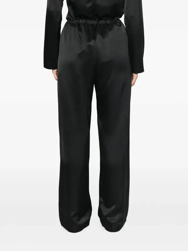 RÓHE Elastic-waist Casual Trousers - Black