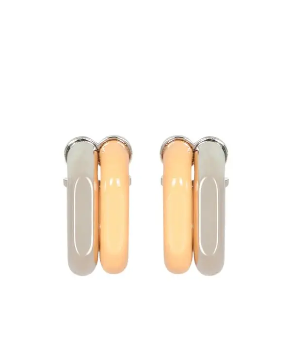 Rabanne Two-tone Hoop Earrings - Metallic