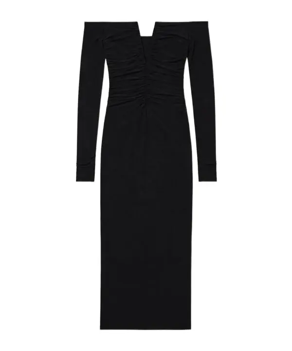 AMAZUIN Offtheshoulder Ruched Midi Dress