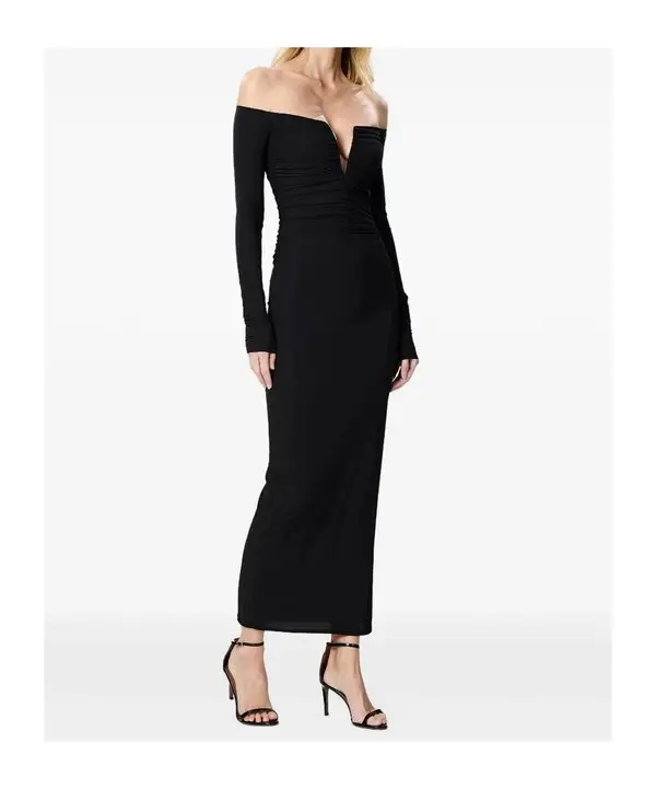 AMAZUIN Offtheshoulder Ruched Midi Dress