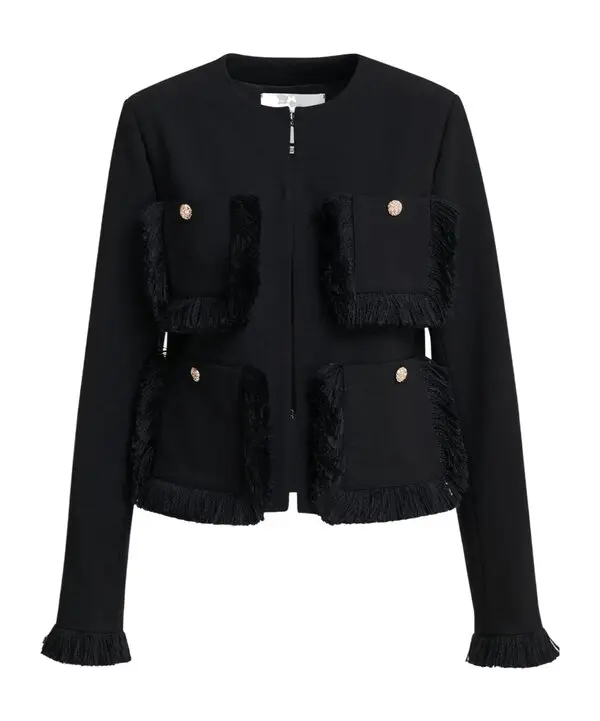 Essentiel Antwerp Kinetic Fringed Jacket