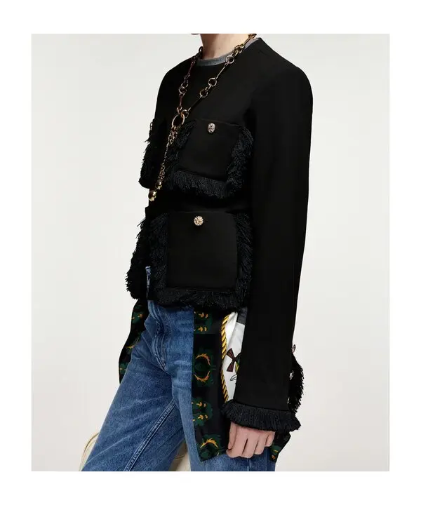 Essentiel Antwerp Kinetic Fringed Jacket