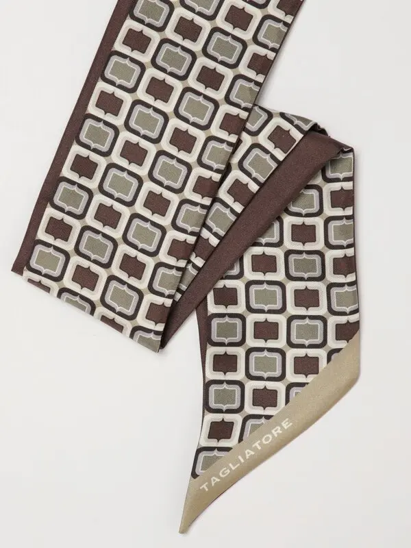 Tagliatore Geometric Patterned Scarf
