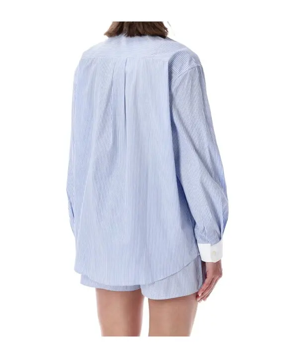 SPORTY  RICH Sporty Rich Oversized Striped Shirt
