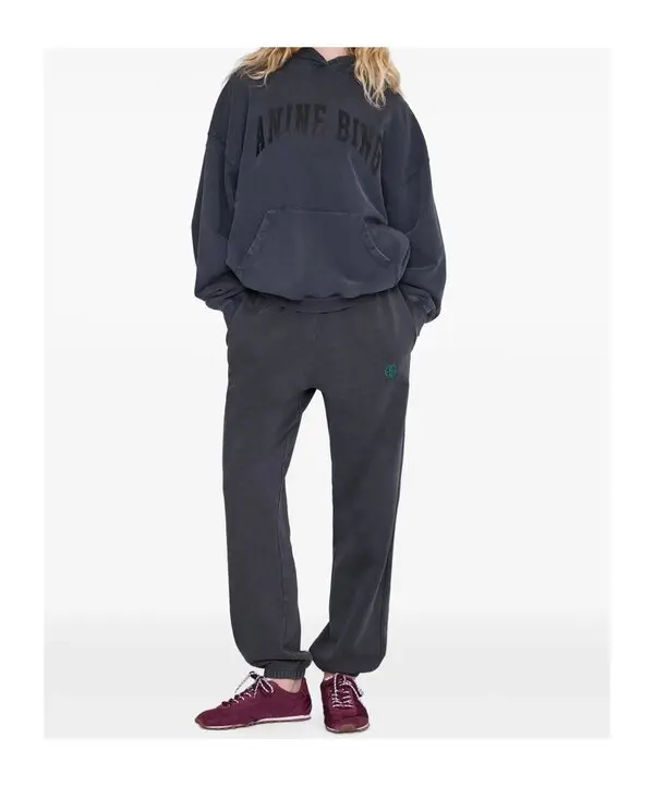 ANINE BING Karter Logo-embroidered Track Pants
