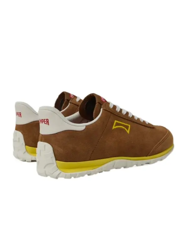 Camper Drift Walk Brown Suede And Leather Sneakers For