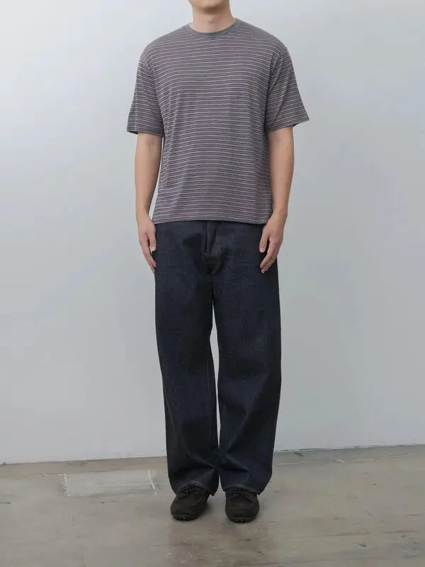 Auralee Striped Short-sleeve T-shirt