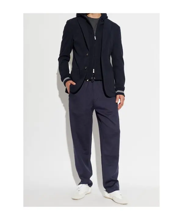 Eleventy Drawstring Straight-leg Pants