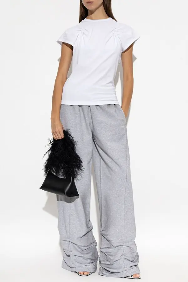 AVAVAV Ruching Crewneck T-shirt