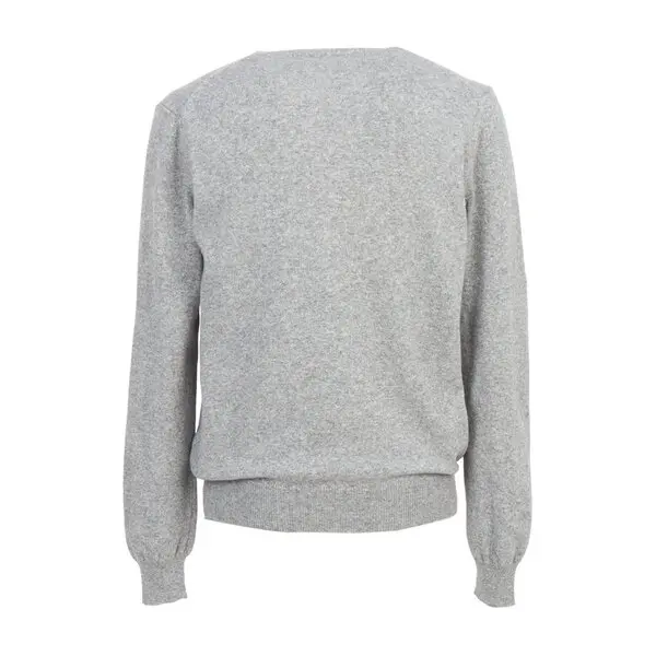 Play Comme Des Garcon Heart-patch Round-neck Cardigan