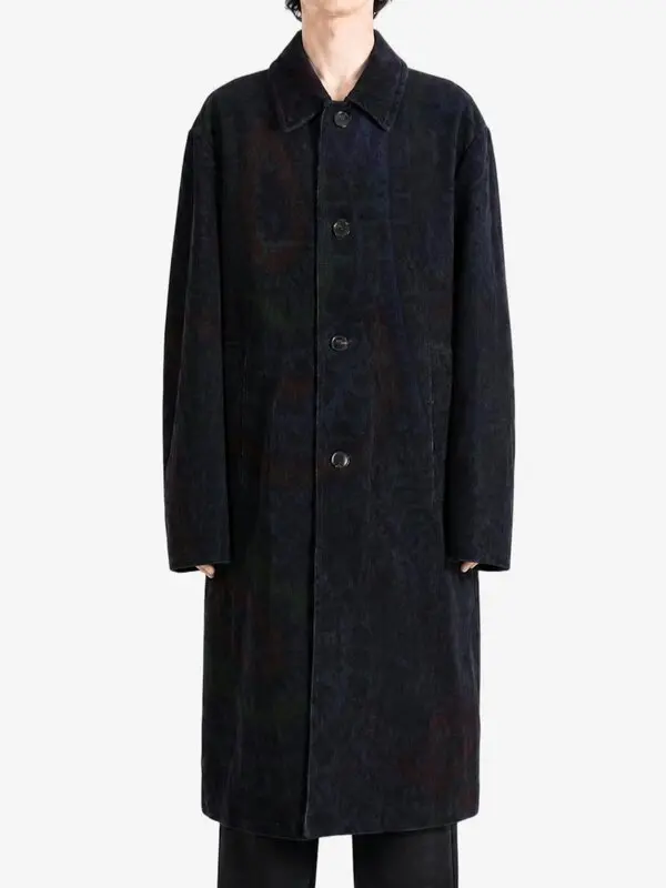 Dries Van Noten Oversized Long Coat - Black
