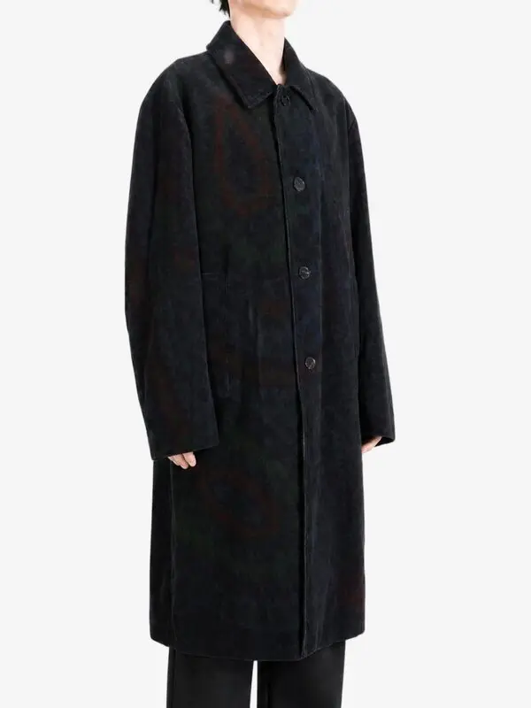 Dries Van Noten Long-sleeved Coat - Petrol