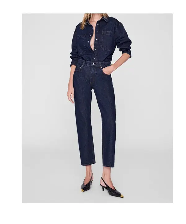 ANINE BING Kate Mid Rise Jeans