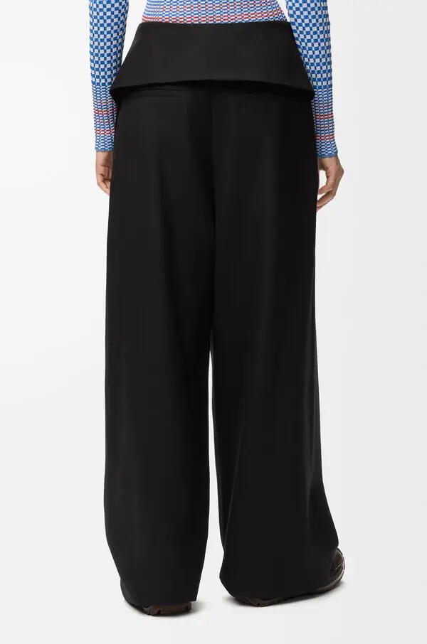 Loewe Draped Trousers In Wool