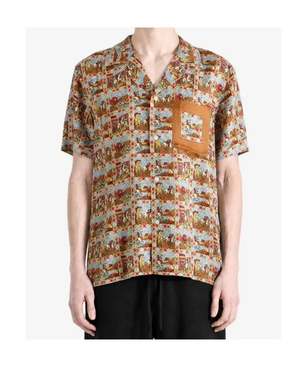 BODE Cowboy Comic Silk Shirt