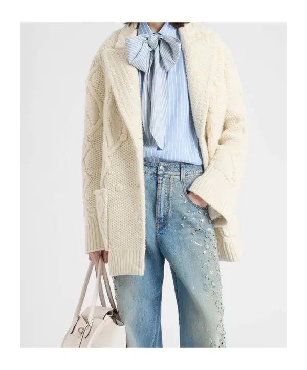 Ermanno Scervino Silk Shirt With A Masculine Striped Allure