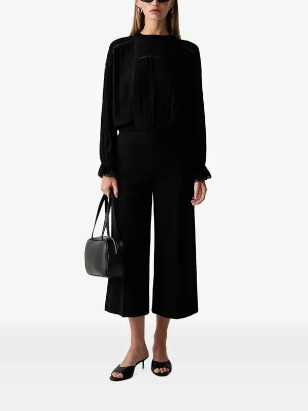 TWINSET Lace-trim Pleated Blouse