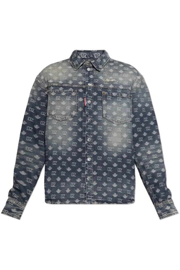 Dsquared2 Denim Shirt With Monogram